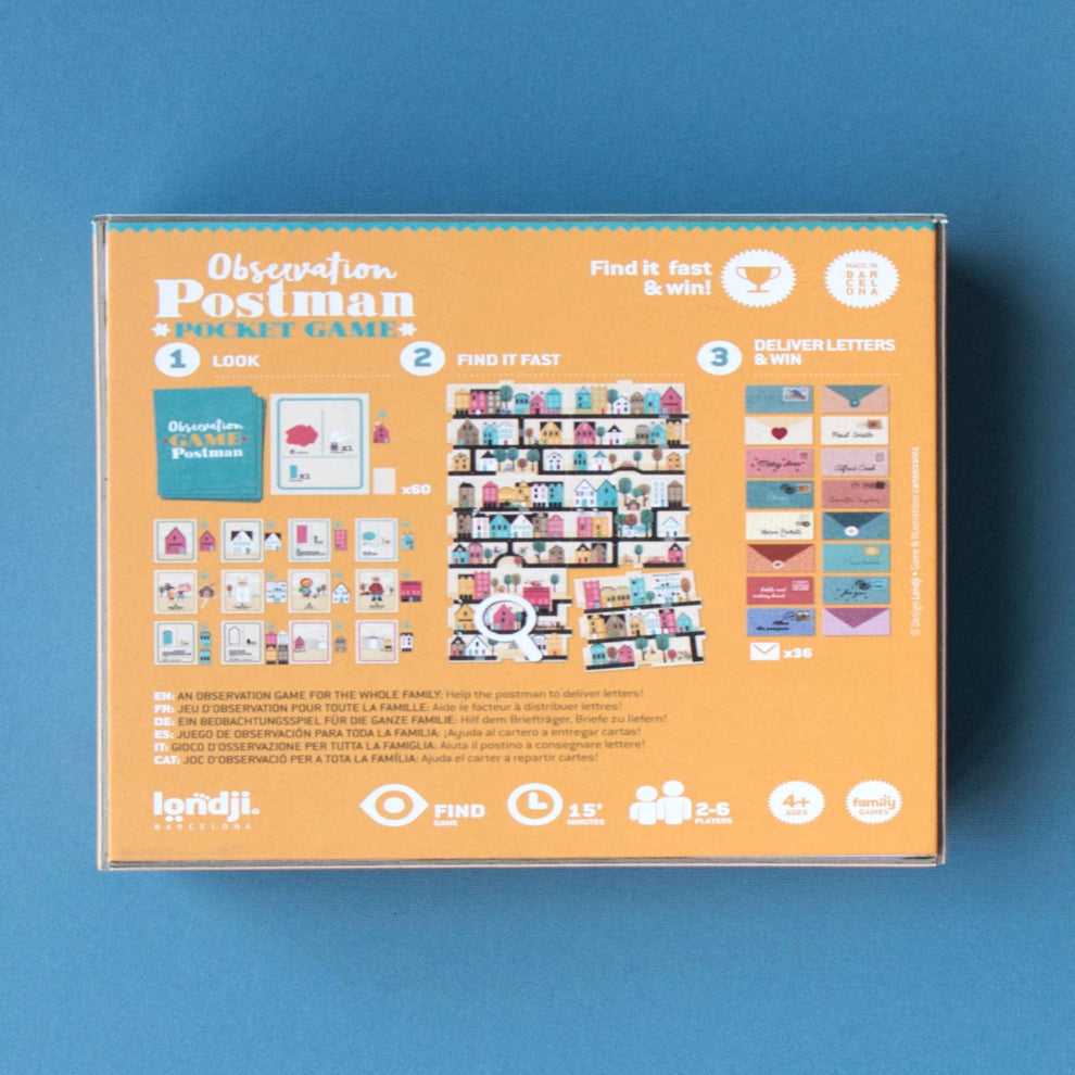 Londji Postman game: a travel size game of observation – Sensorium Toys